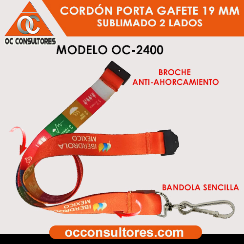 Cordones para gafetes | sublimado o liston color con serigrafía ...