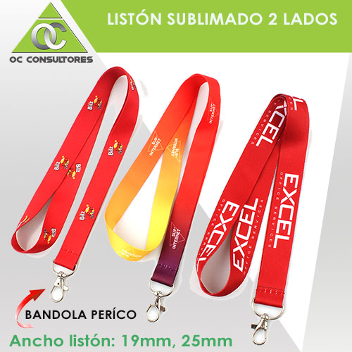 Listón porta gafete | sublimado o con serigrafía | Credencial