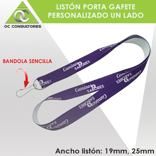 Cordones para gafetes | sublimado o liston color con serigrafía ...